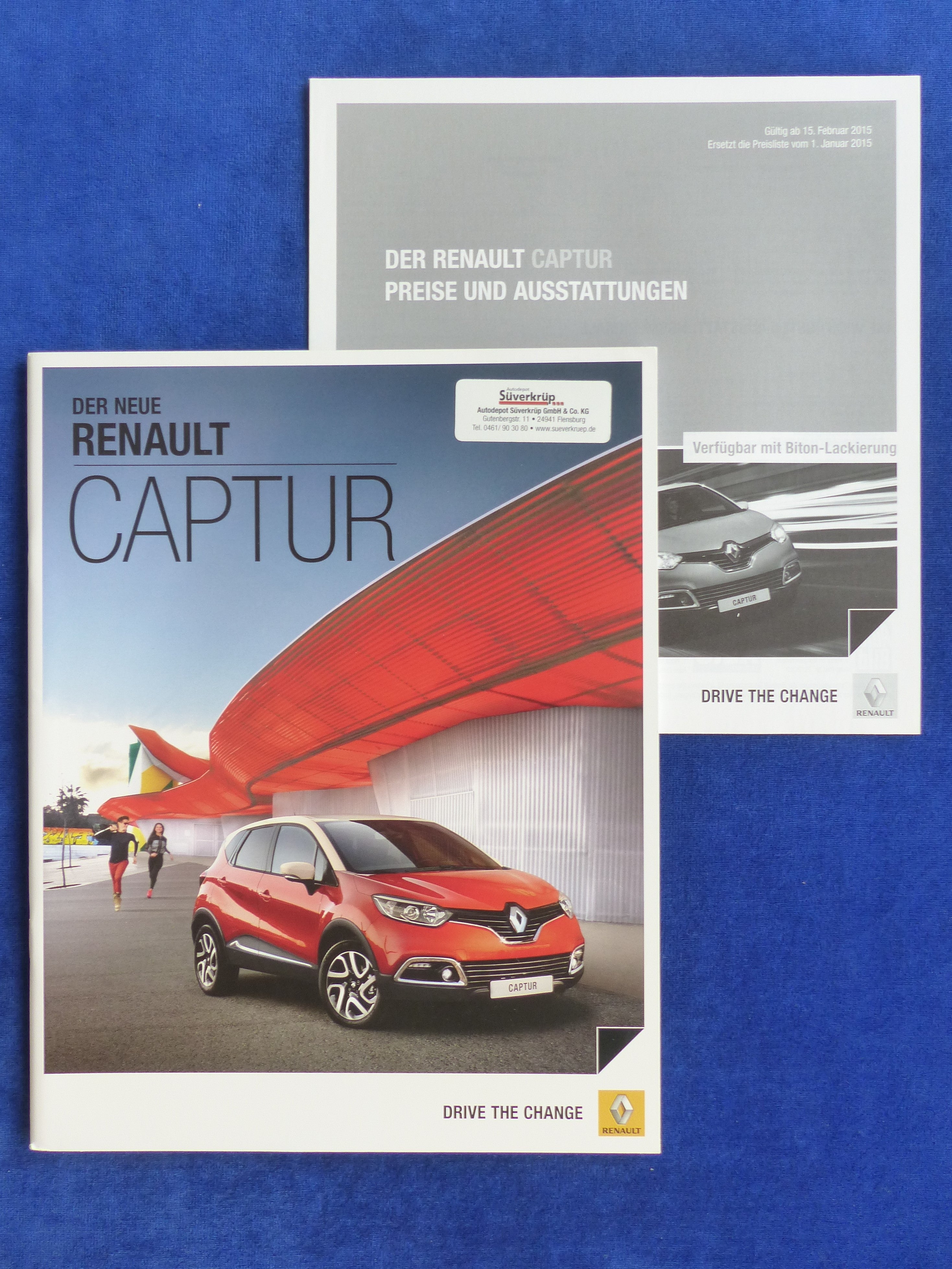 Renault Captur MJ 2015 - Prospekt Brochure + Preisliste 02.2015 – car-brochure