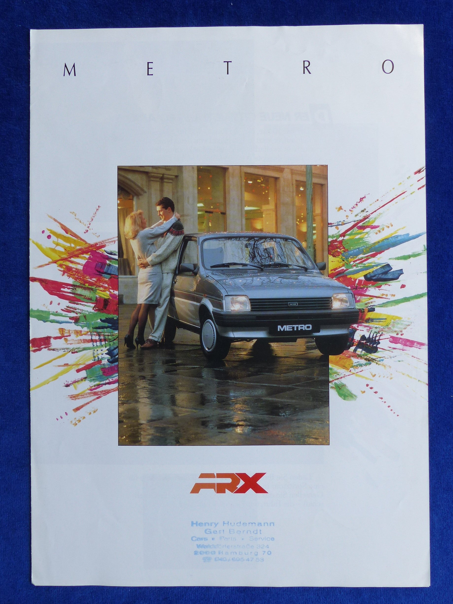Austin Rover Metro ARX - Prospekt Preisliste Brochure 1988 – car-brochure