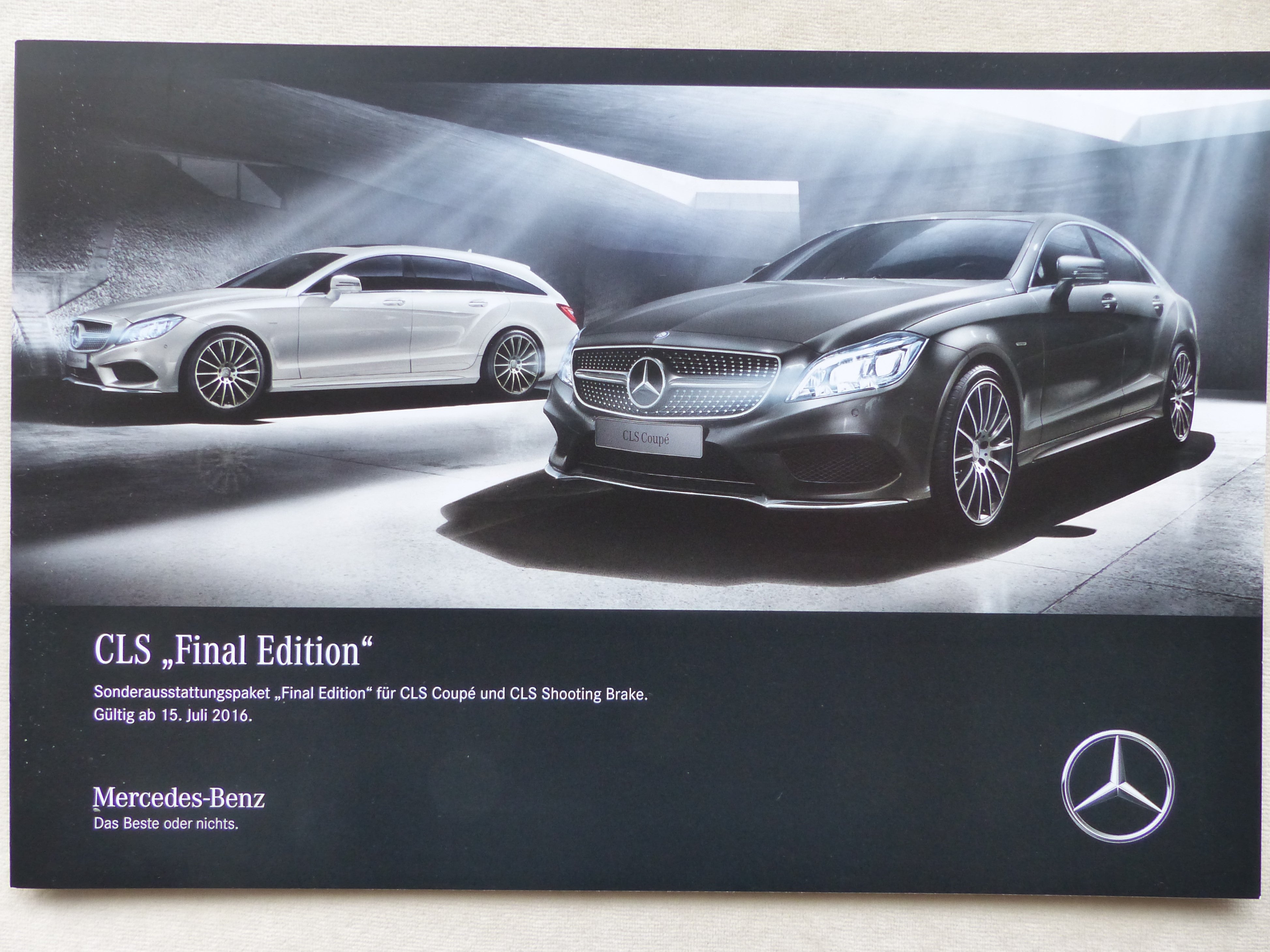 Mercedes-Benz CLS Final Edition MJ 2017 - Prospekt Preisliste Brochure ...