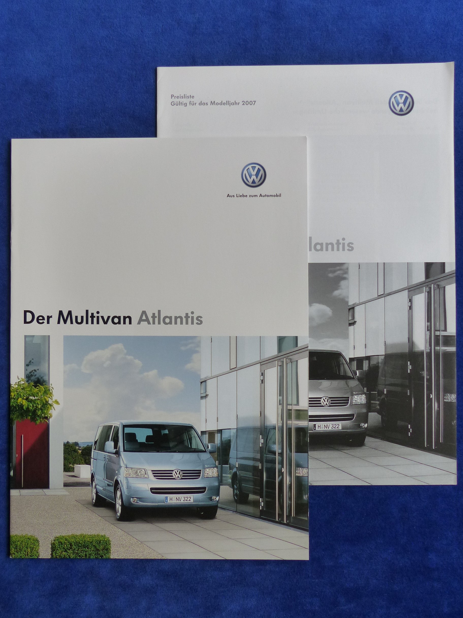 VW Bus T5 Multivan Atlantis MJ 2007 - Prospekt Brochure + Preisliste 0 ...