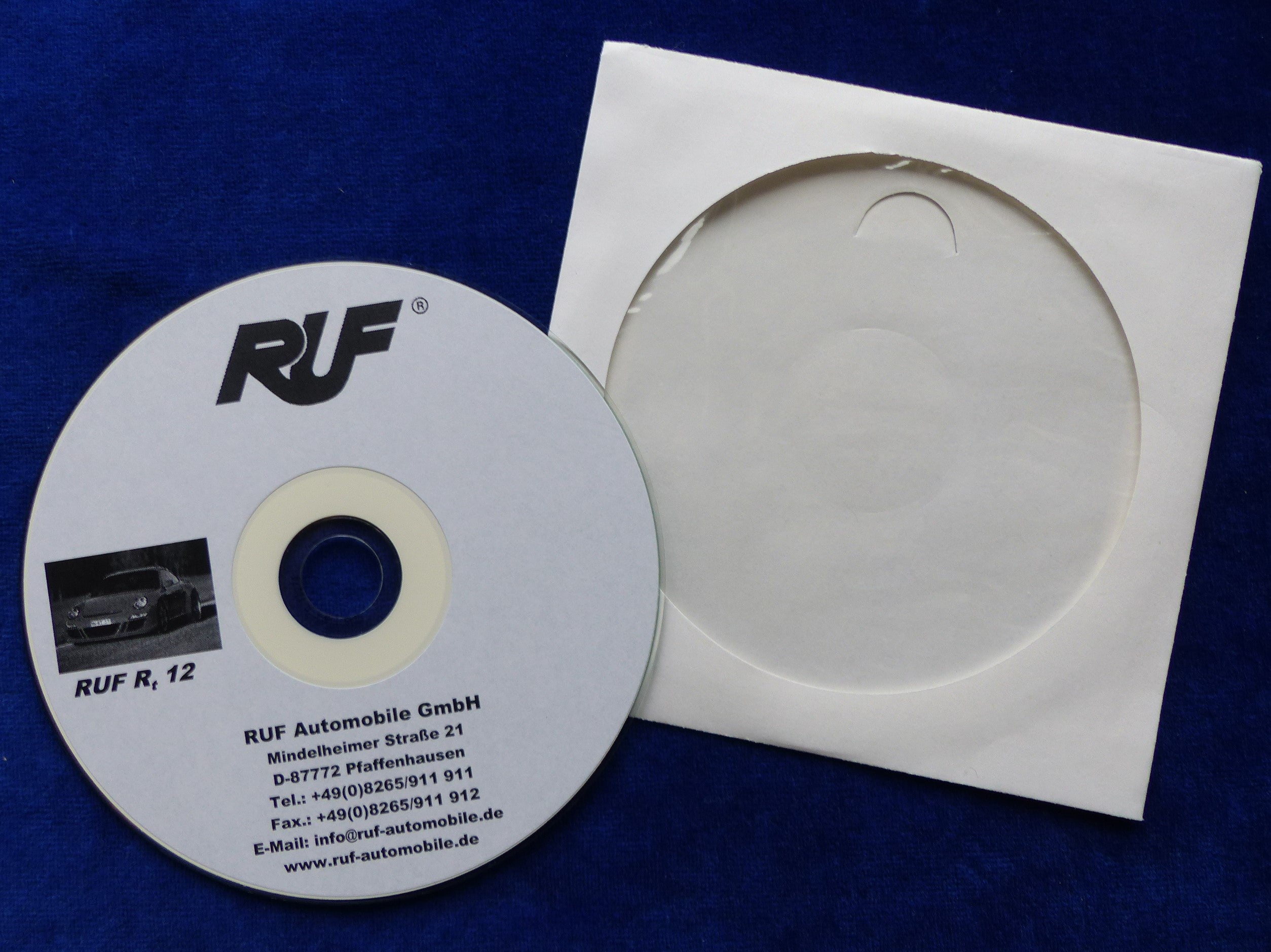 RUF RT12 Porsche 911 Turbo MJ 2006 Limited 1 of 13 - CD-Rom Press-kit ...